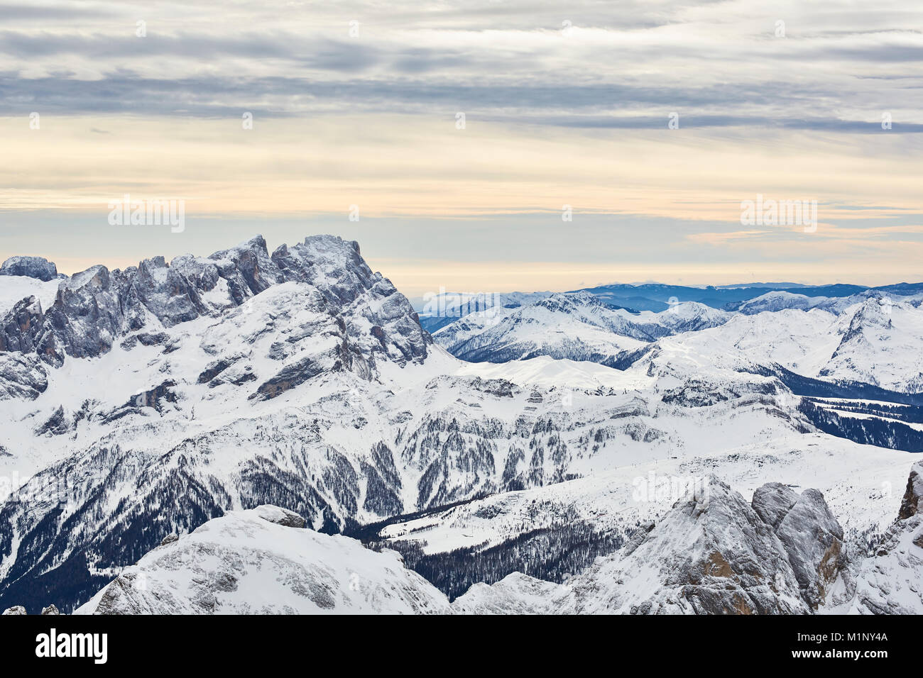 Landscape from Punta Rocca Marmolada Stock Photo - Alamy