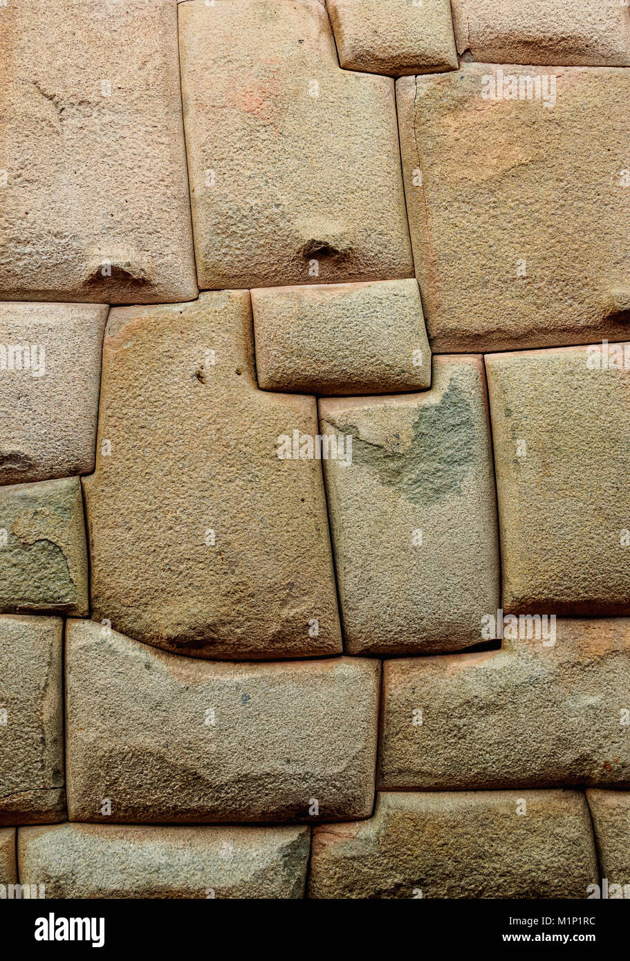 Inca stonework, Hatunrumiyoc Street, UNESCO World Heritage Site, Cusco ...