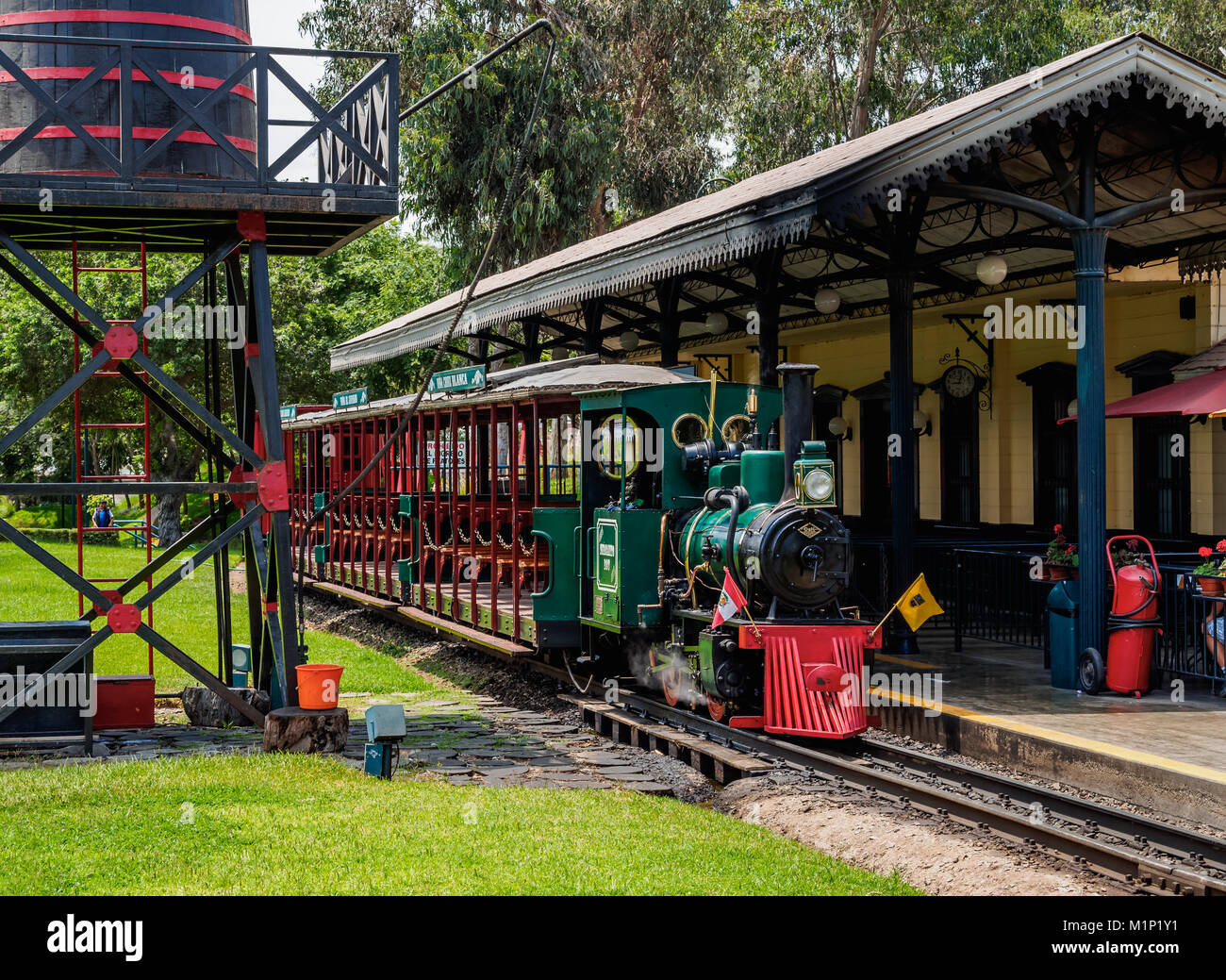 Train Station in Parque de la Amistad (Friendship Park), Santiago de ...