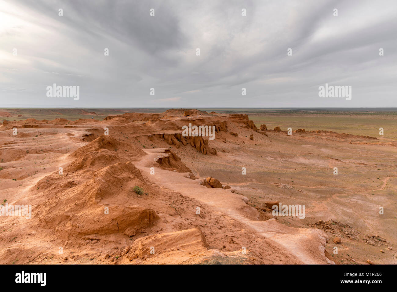 Flaming cliffs, Bajanzag, South Gobi province, Mongolia, Central Asia ...