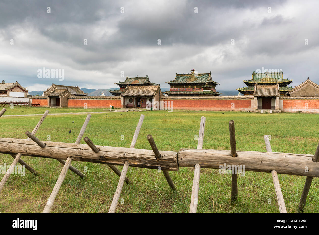 Temples in Erdene Zuu Monastery, Harhorin, South Hangay province ...