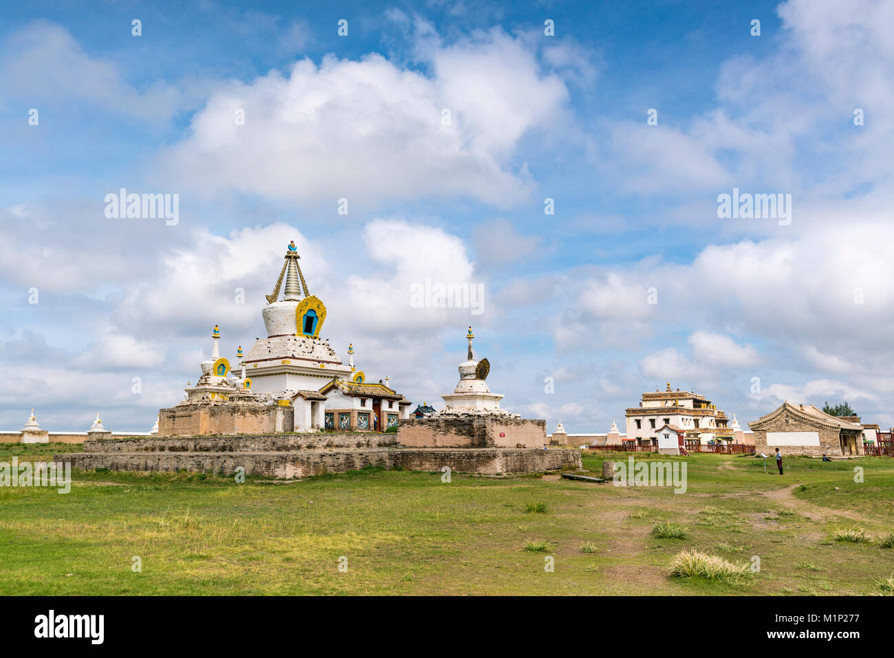 Stupas and buildings in Erdene Zuu Monastery, Harhorin, South Hangay ...