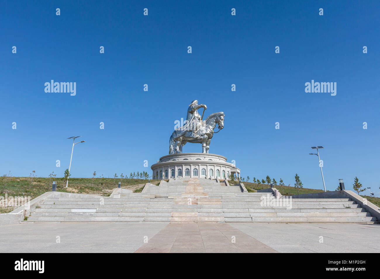 Stairs to Genghis Khan Statue Complex, Erdene, Tov province, Mongolia ...