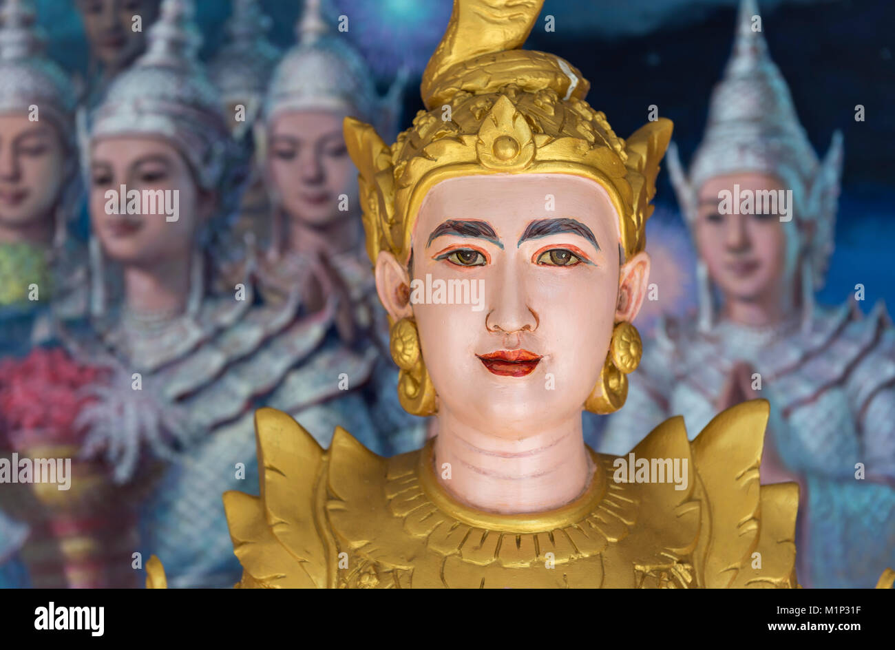 Nat spirit statue at Shwedagon Pagoda,Yangon,Myanmar,Burma Stock Photo ...