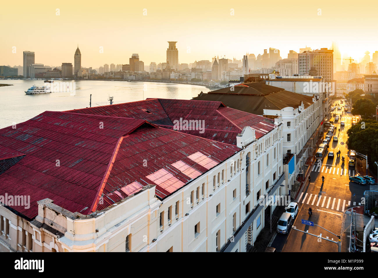 Shanghai, China, the Bund and the Huangpu River Stock Photo - Alamy