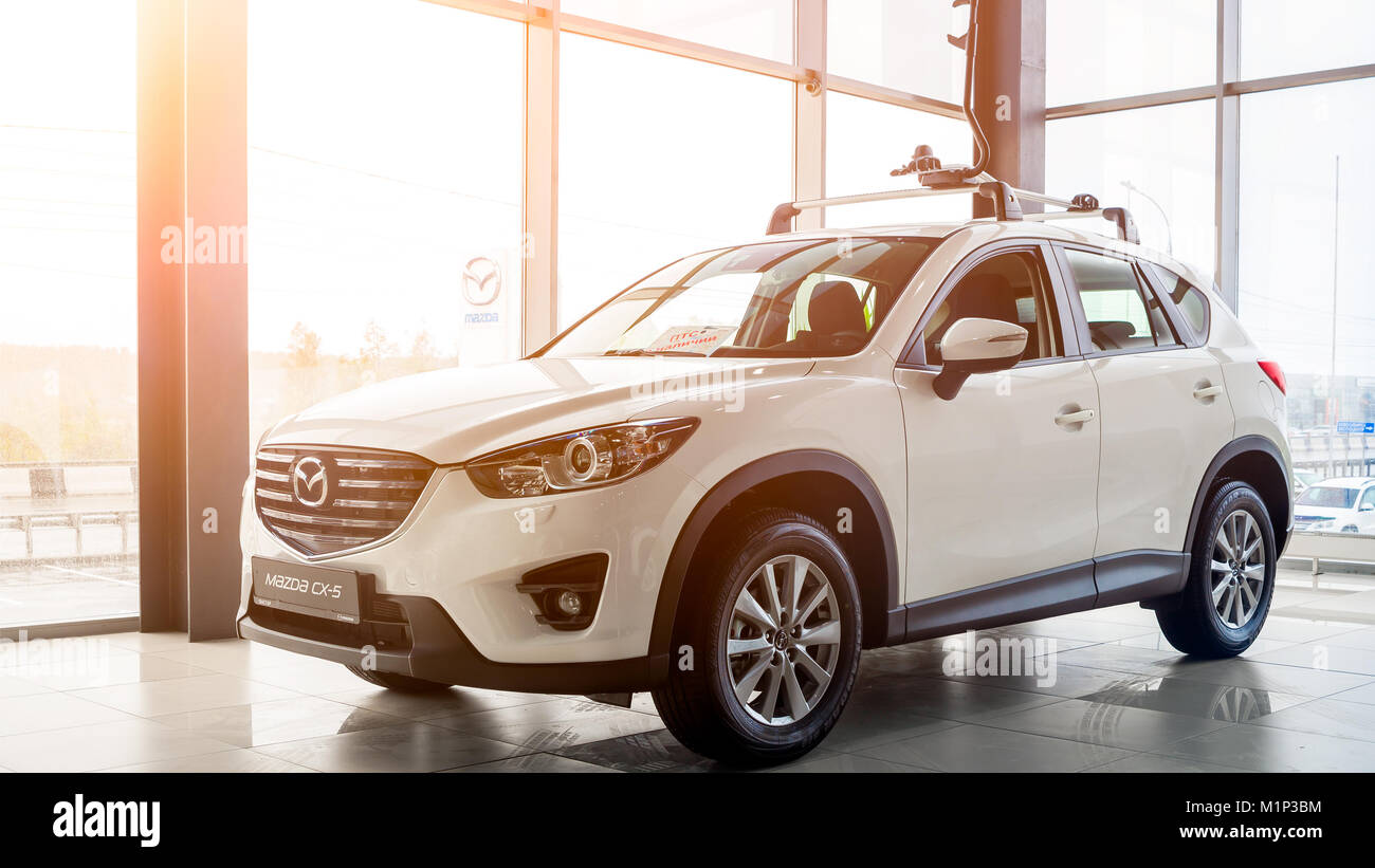 Novosibirsk, Russia - May 18, 2017: Mazda CX5 , side view. Photography ...