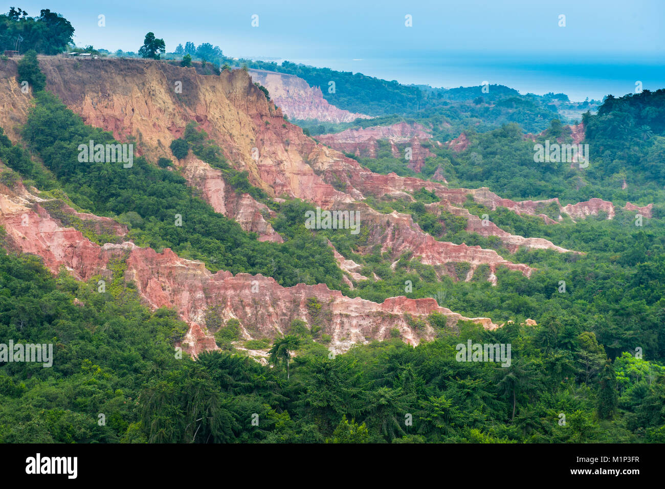 Erosion created the Grand Canyon of the Congo, Diosso Gorge, Pointe ...