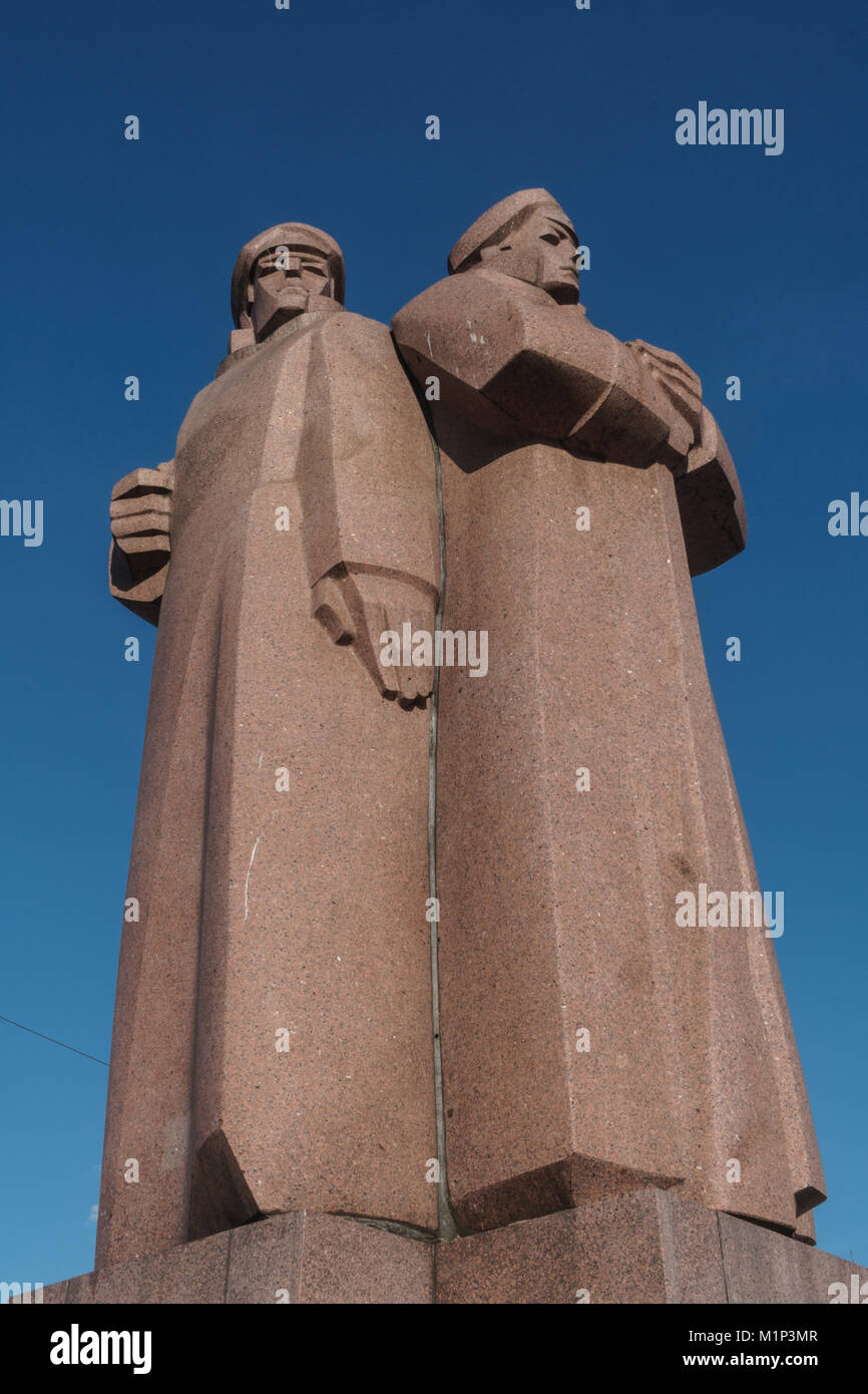 Latvian Riflemen Monument, Soviet statue commemorating fighters in the ...