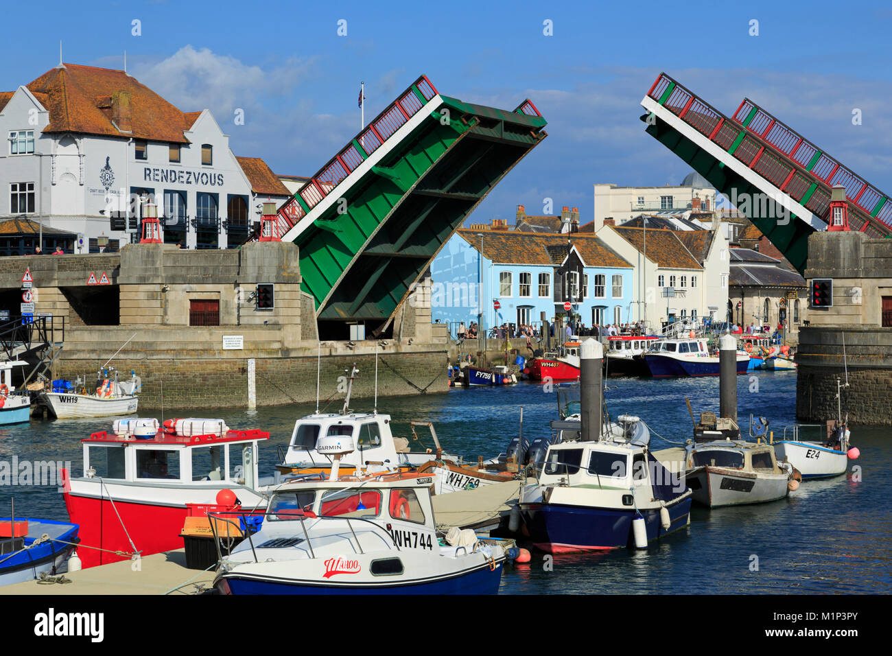 Town Bridge, Weymouth, Dorset, England, United Kingdom, Europe Stock ...