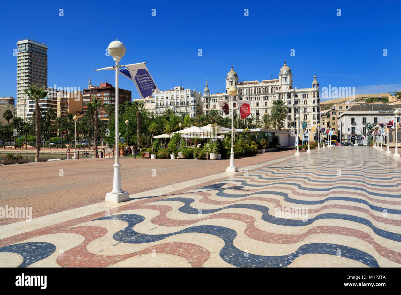 Plaza Del Mer, Alicante, Costa Blanca, Spain, Europe Stock Photo - Alamy