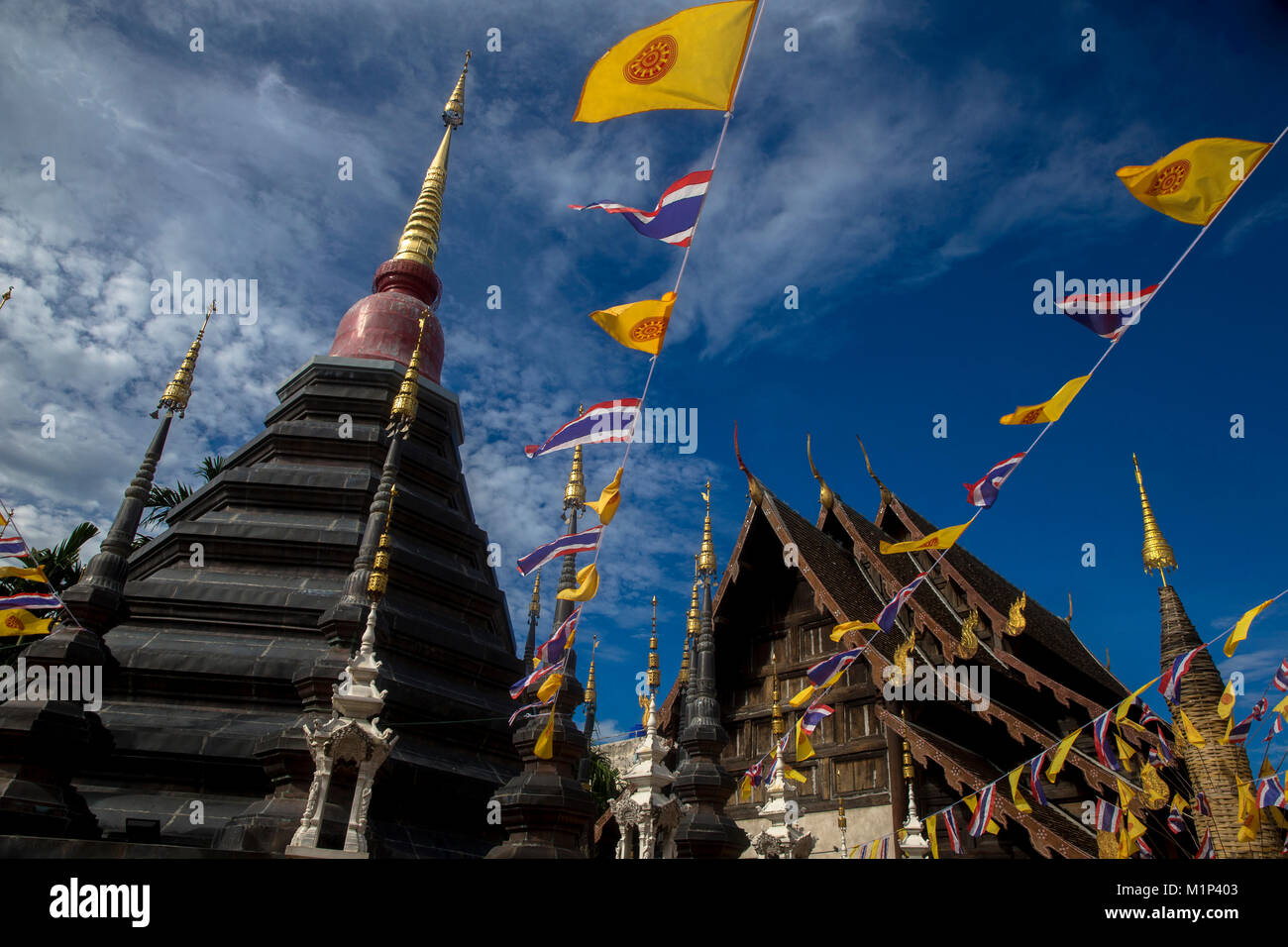 Wat Phan Tao, Chiang Mai, Thailand, Southeast Asia, Asia Stock Photo ...