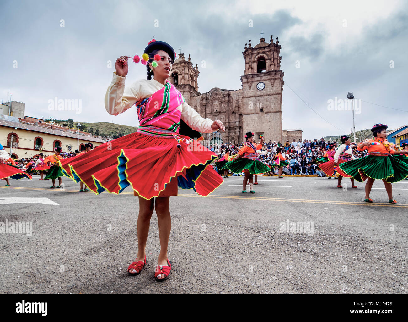 Fiesta de la Virgen de la Candelaria, Main Square, Puno, Peru, South ...