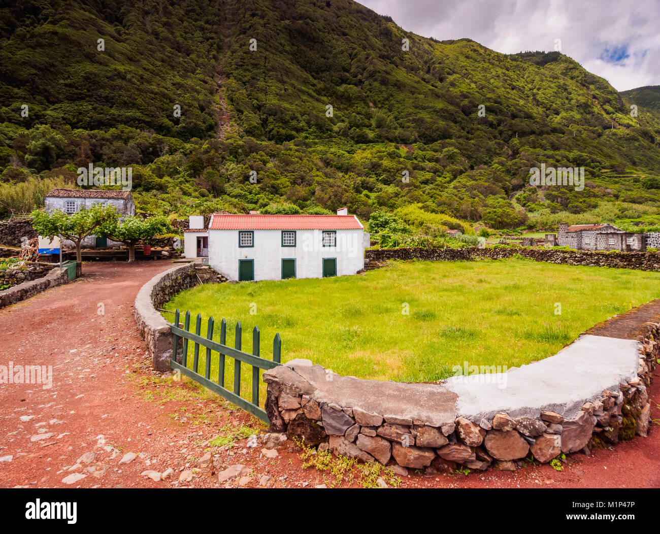 Typical architecture, Sao Jorge Island, Azores, Portugal, Europe Stock ...