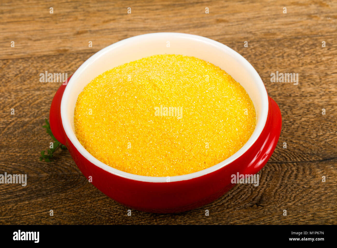 Raw polenta ready for cooking Stock Photo - Alamy