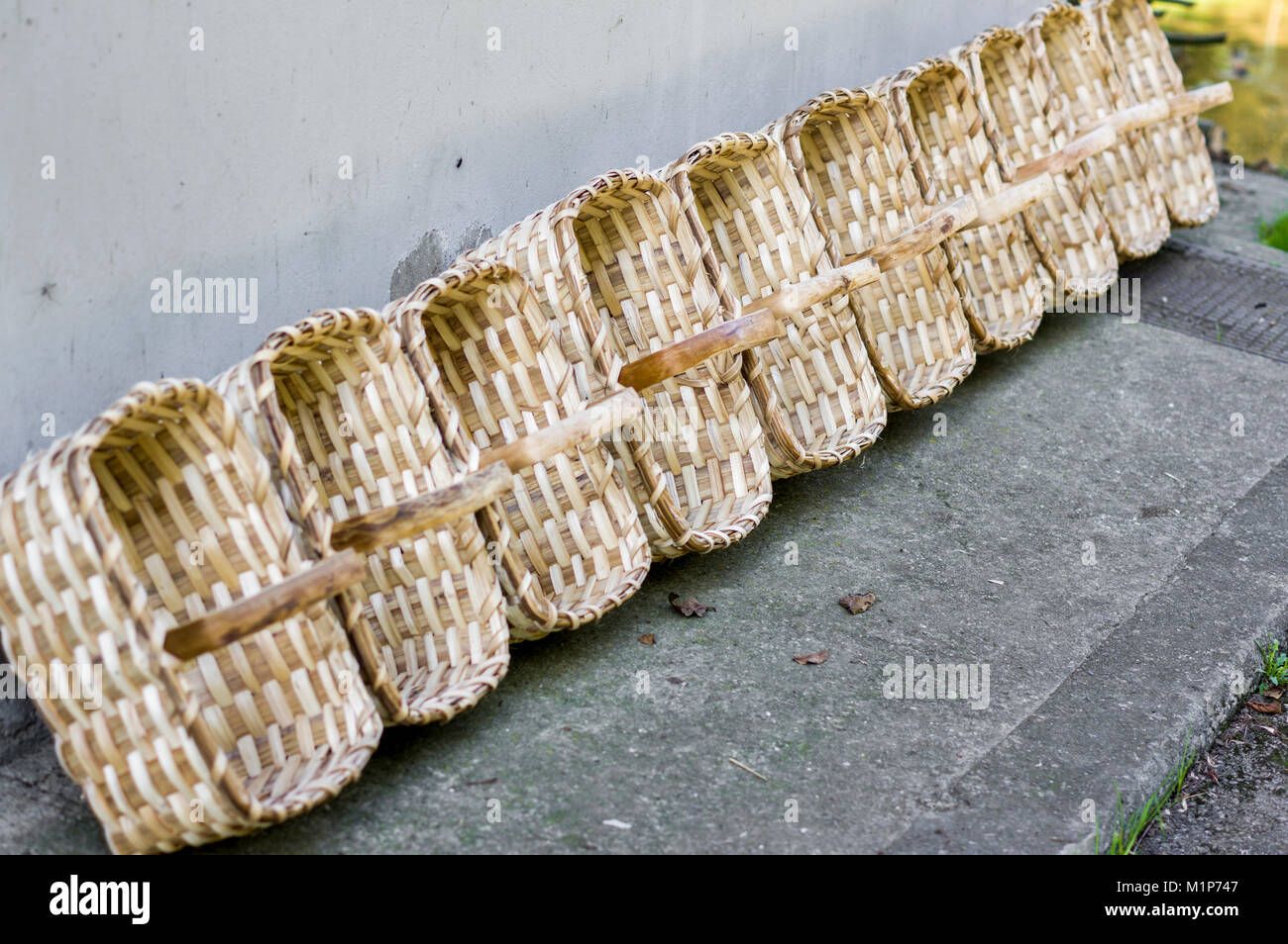 Artisan baskets, Matxinbenta, Gipuzkoa, Basque Country, Spain Stock ...