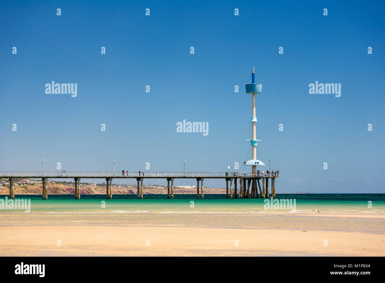A daytime photo of Brighton Jetty in Brighton, Adelaide, South ...