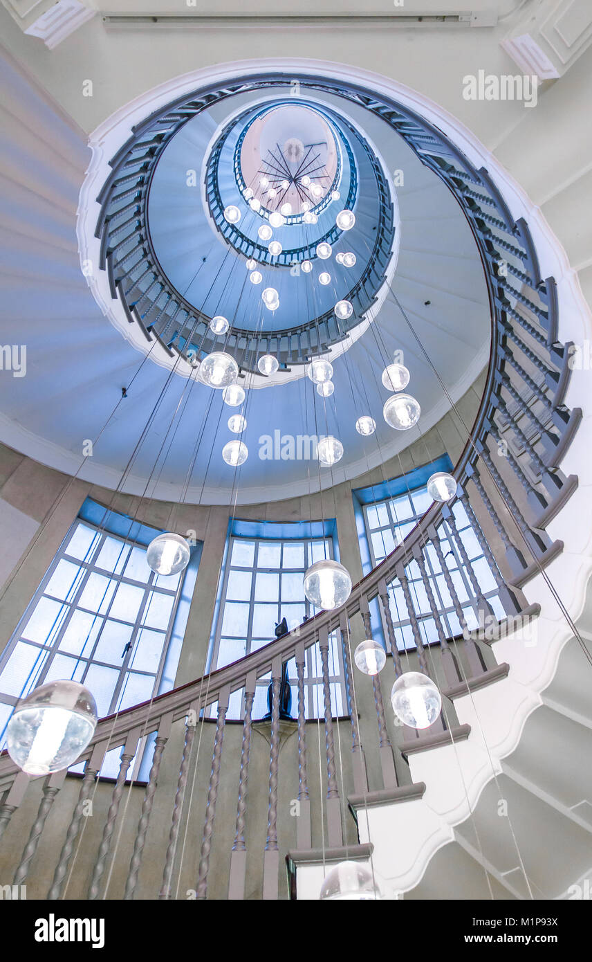 Heal's staircase in London Stock Photo - Alamy
