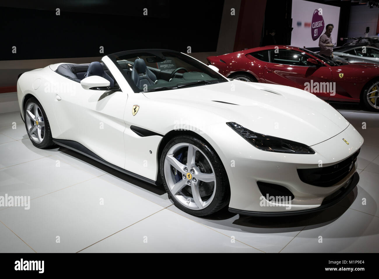 White ferrari car hi-res stock photography and images - Alamy