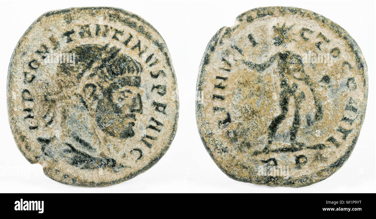 Roman coin constantine hi-res stock photography and images - Alamy