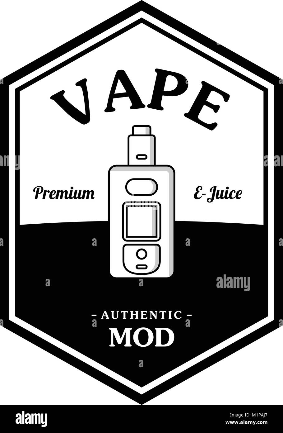 electric cigarette personal vaporizer e-cigarette retro label badge ...