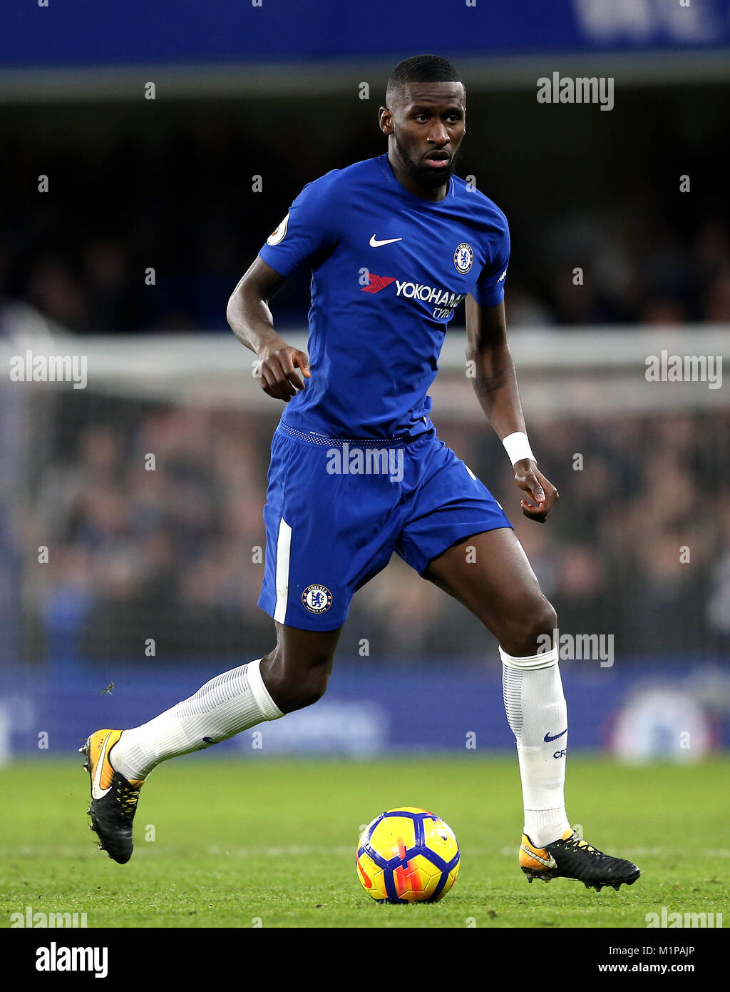 Chelsea's Antonio Rudiger during the Premier League match at Stamford ...