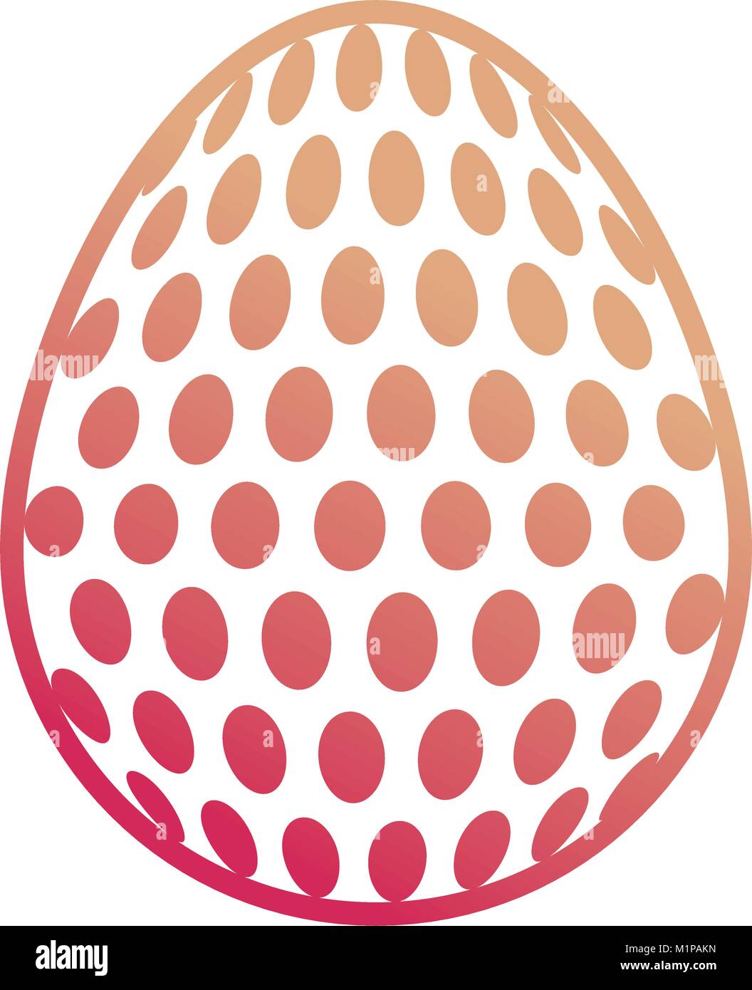 easter egg with dots vector illustration Stock Vector Image & Art - Alamy