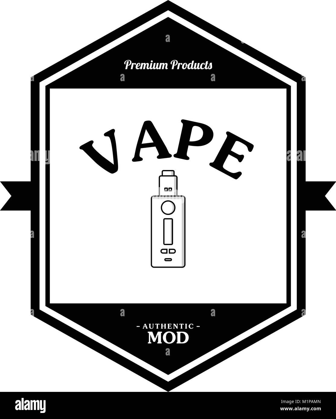 electric cigarette personal vaporizer e-cigarette retro label badge ...