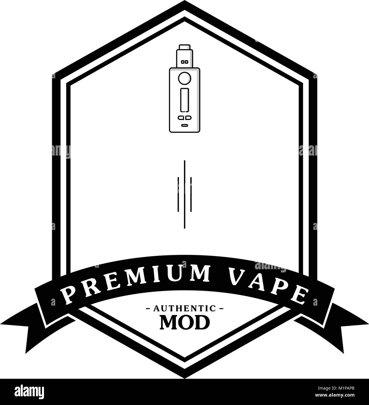 electric cigarette personal vaporizer e-cigarette retro label badge ...