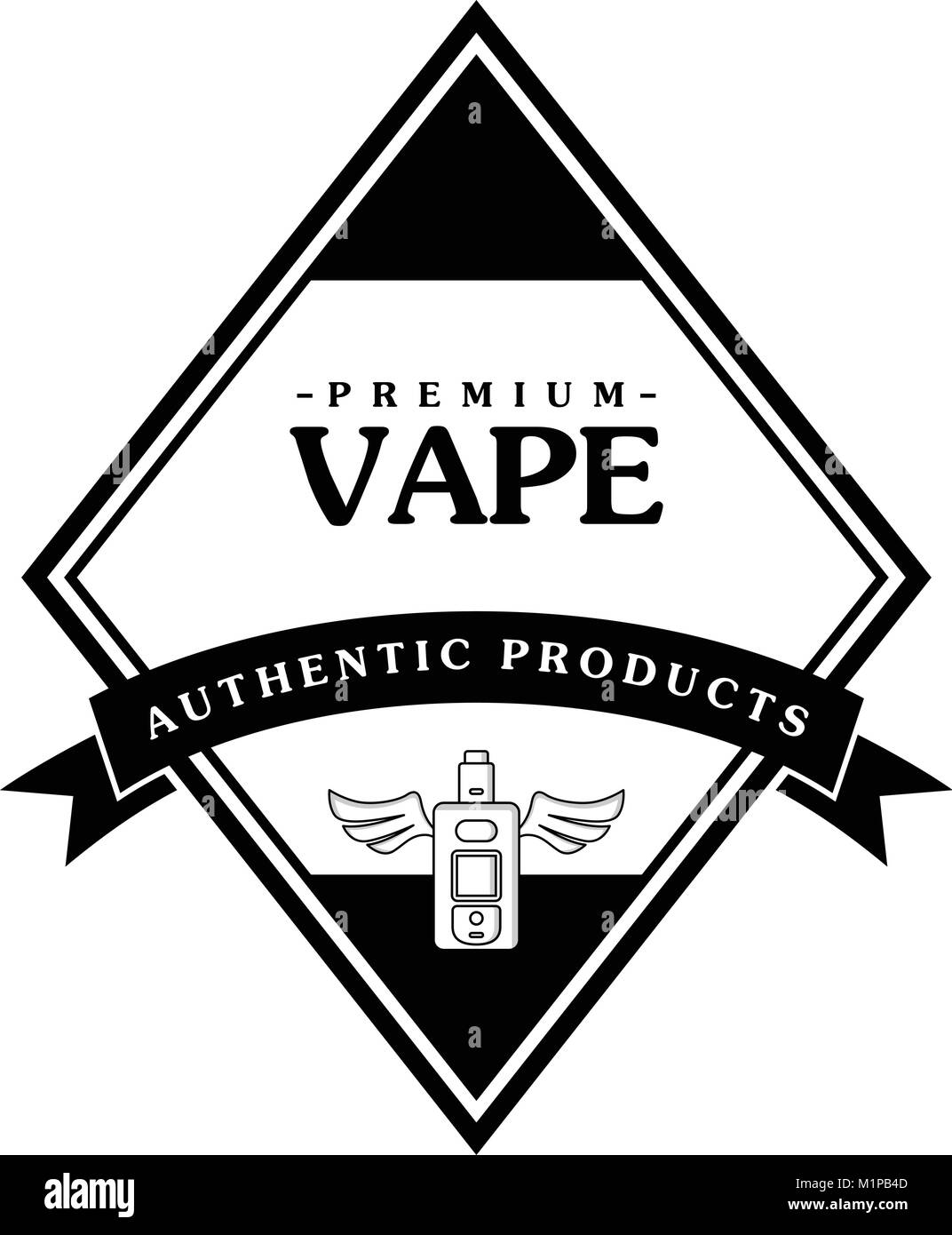 electric cigarette personal vaporizer e-cigarette retro label badge ...
