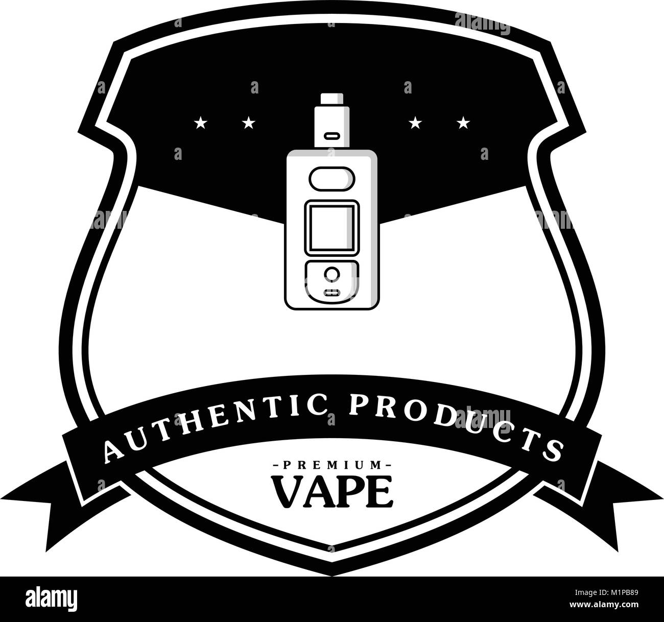 electric cigarette personal vaporizer e-cigarette retro label badge vector Stock Vector Image ...