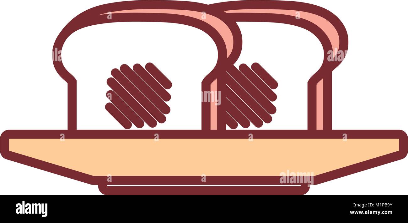 toast vector illustration Stock Vector Image & Art - Alamy