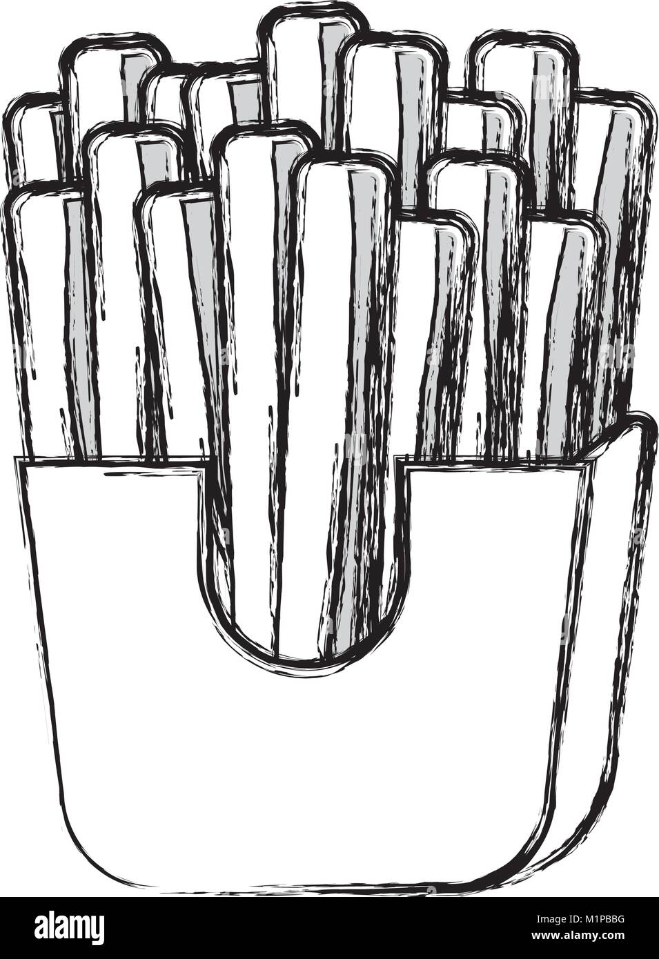 Long french fries Stock Vector Images - Alamy