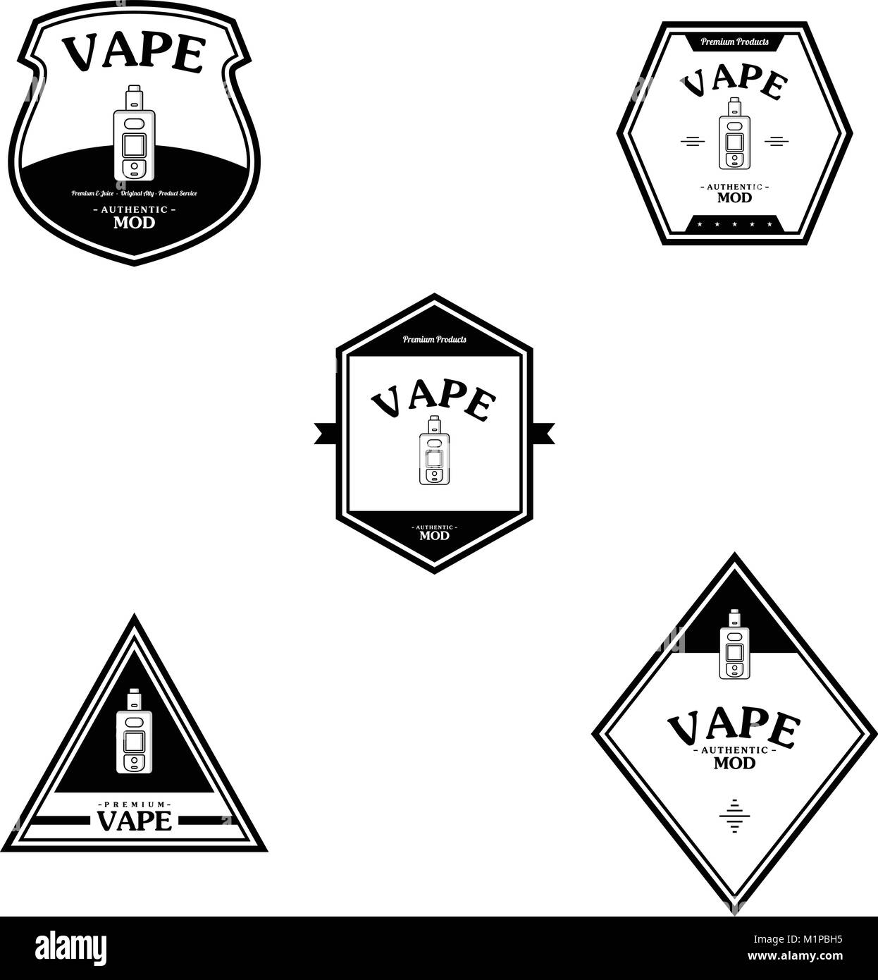 electric cigarette personal vaporizer e-cigarette retro label badge vector Stock Vector Image ...