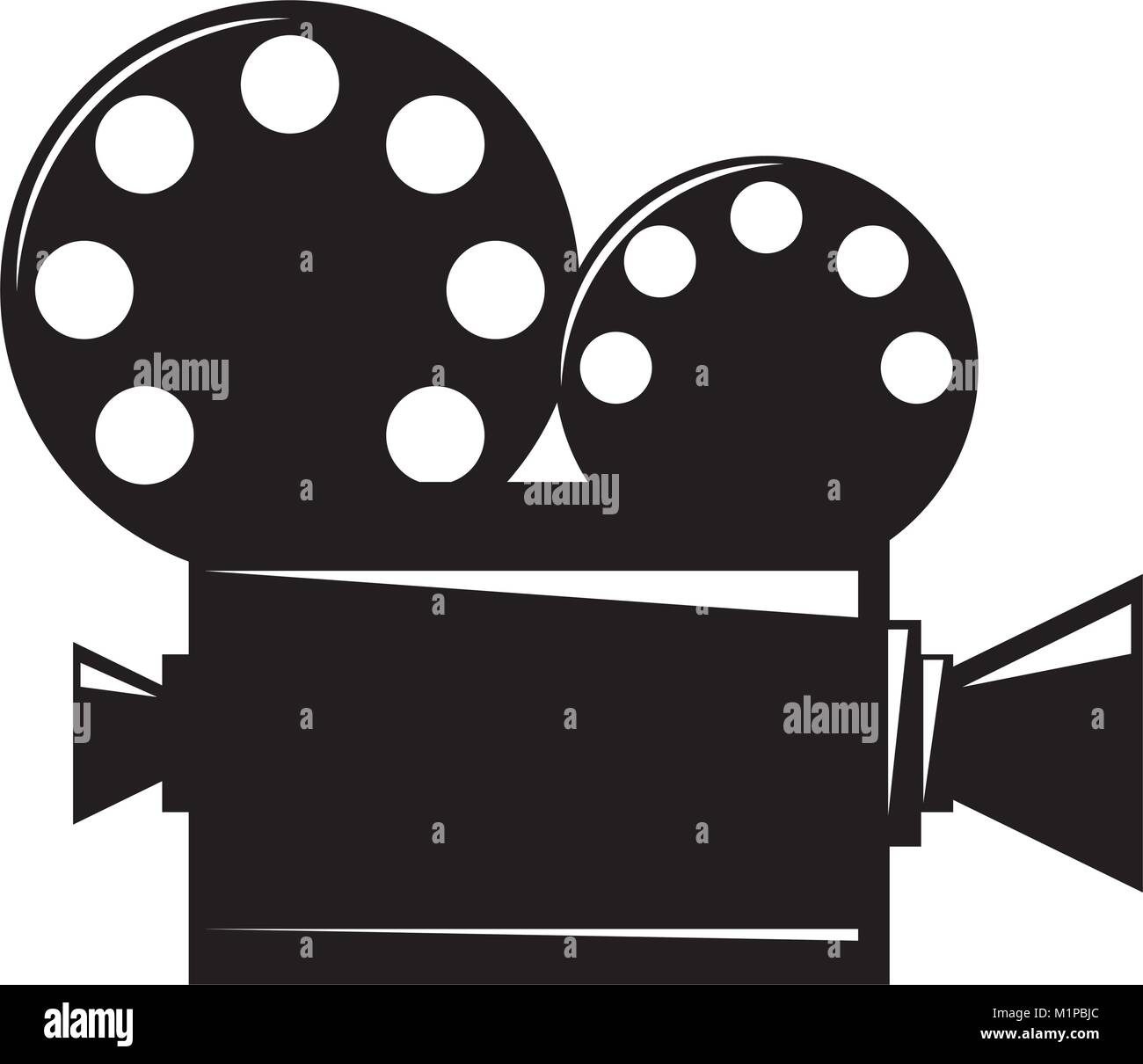 film projector cinema camera reel strip vector illustration Stock ...