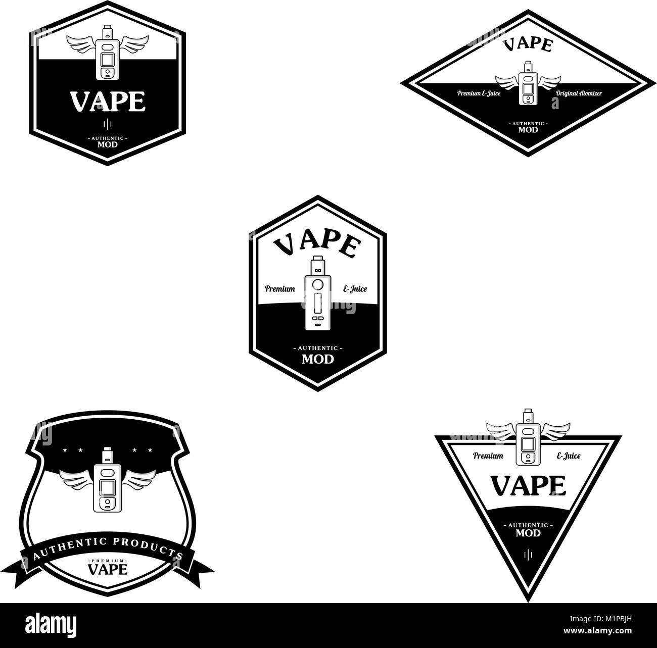 Cigarette emblem Black and White Stock Photos & Images - Alamy