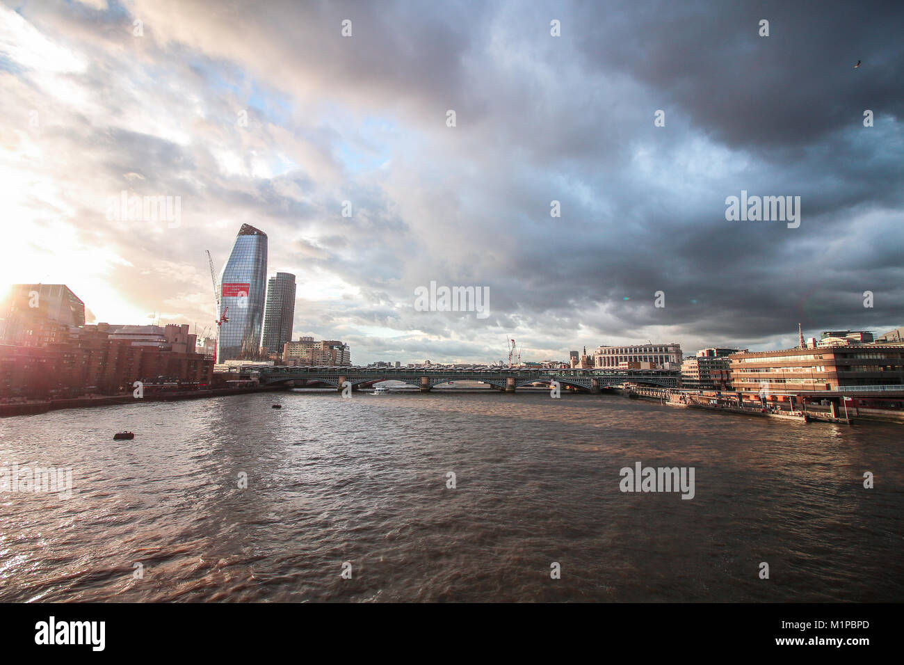 A view of London over the River Thames, London, England Stock Photo - Alamy