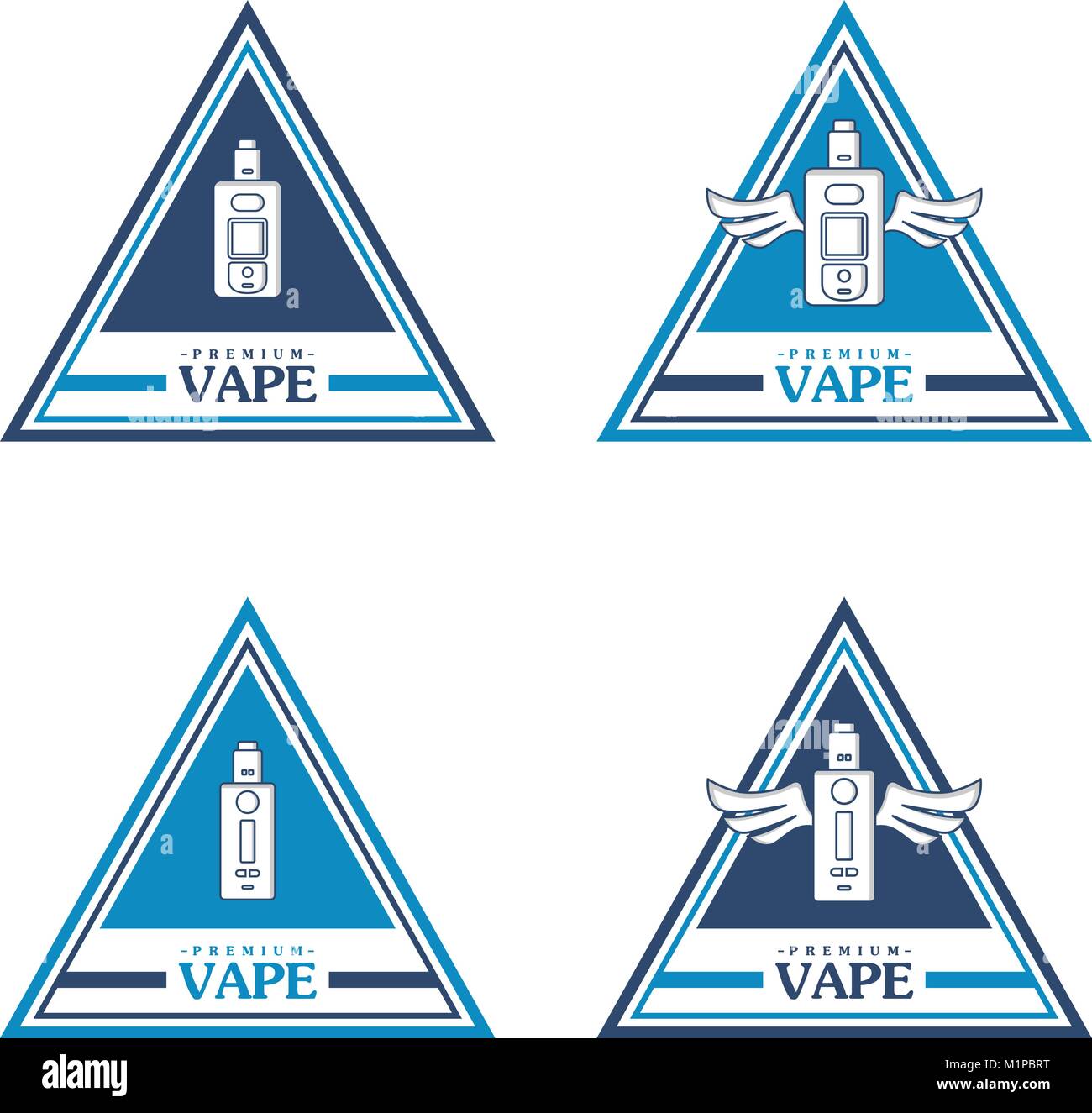 electric cigarette personal vaporizer e-cigarette retro label badge ...