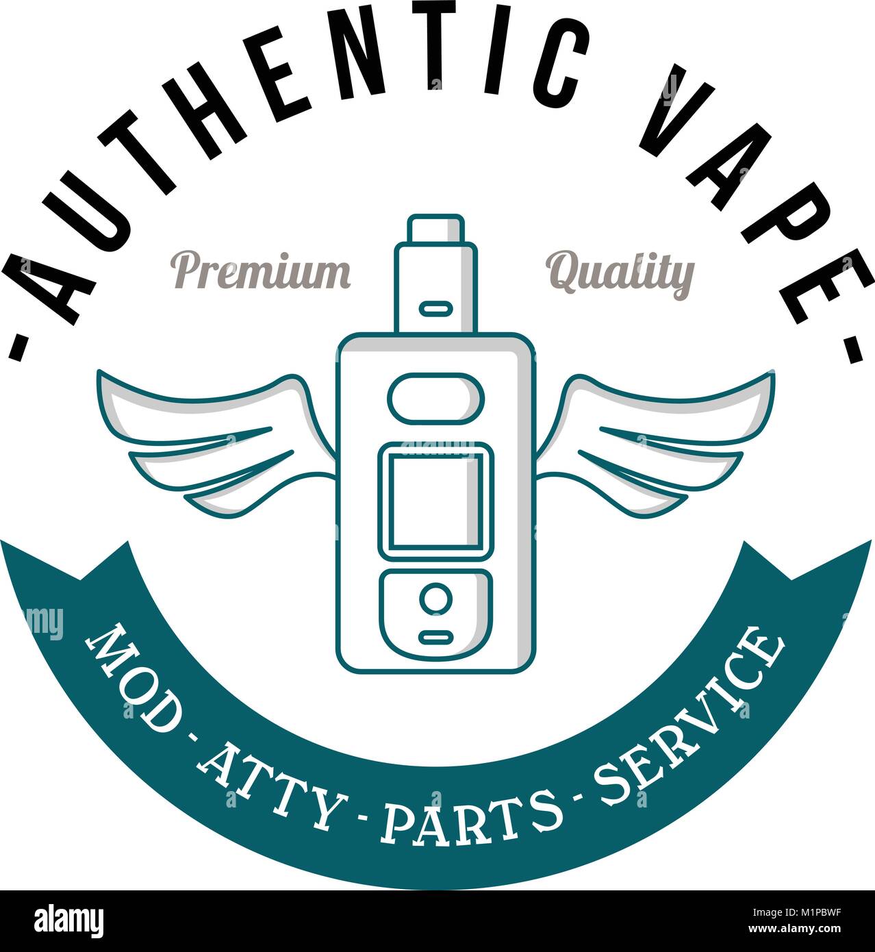 electric cigarette personal vaporizer e-cigarette retro label badge ...