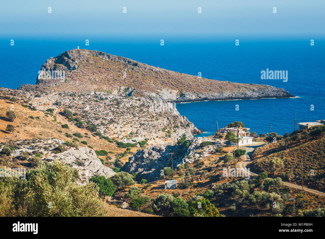 Beautiful mountain landscape of Crete Island, Greece Stock Photo - Alamy