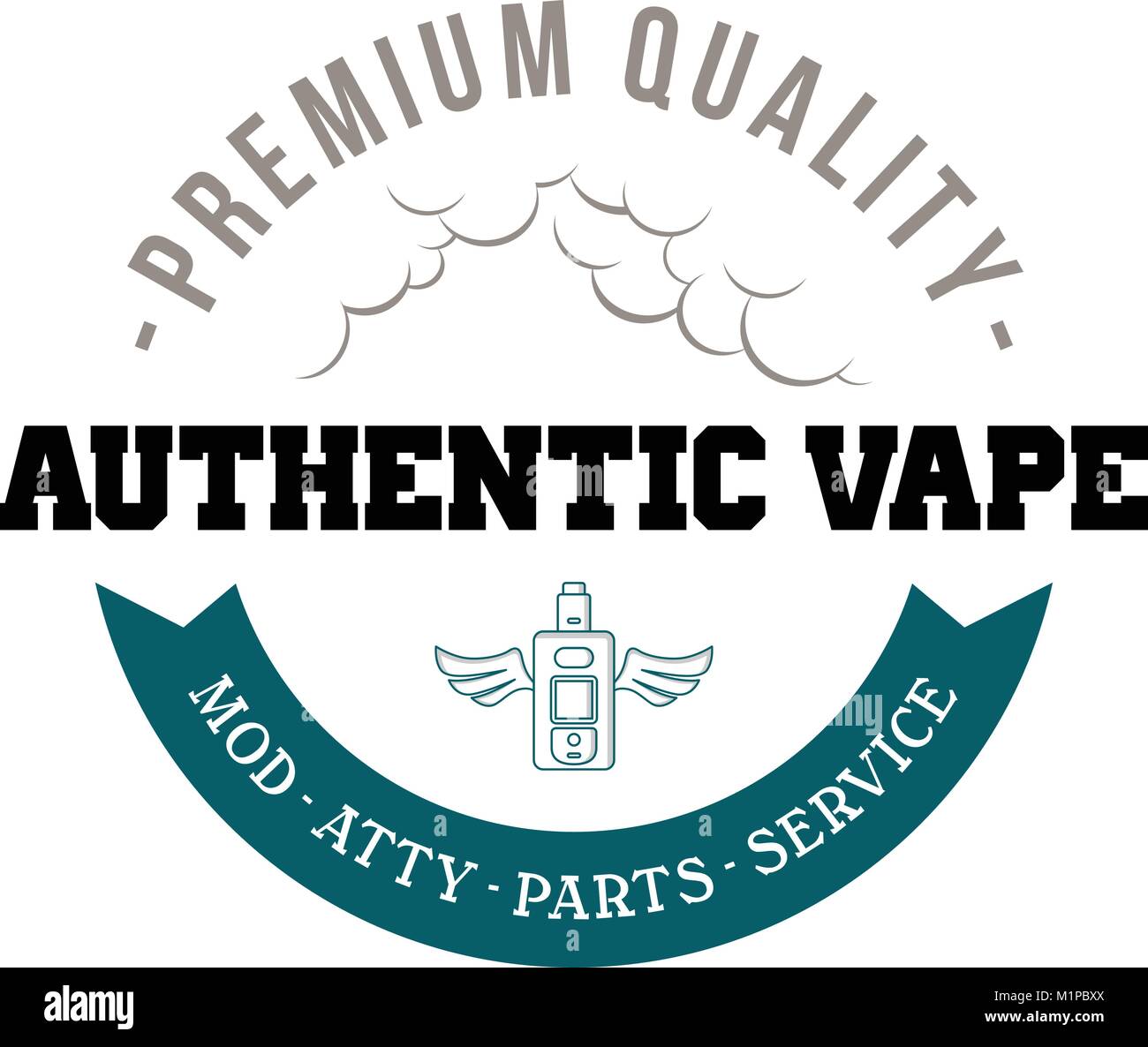 electric cigarette personal vaporizer e-cigarette retro label badge ...