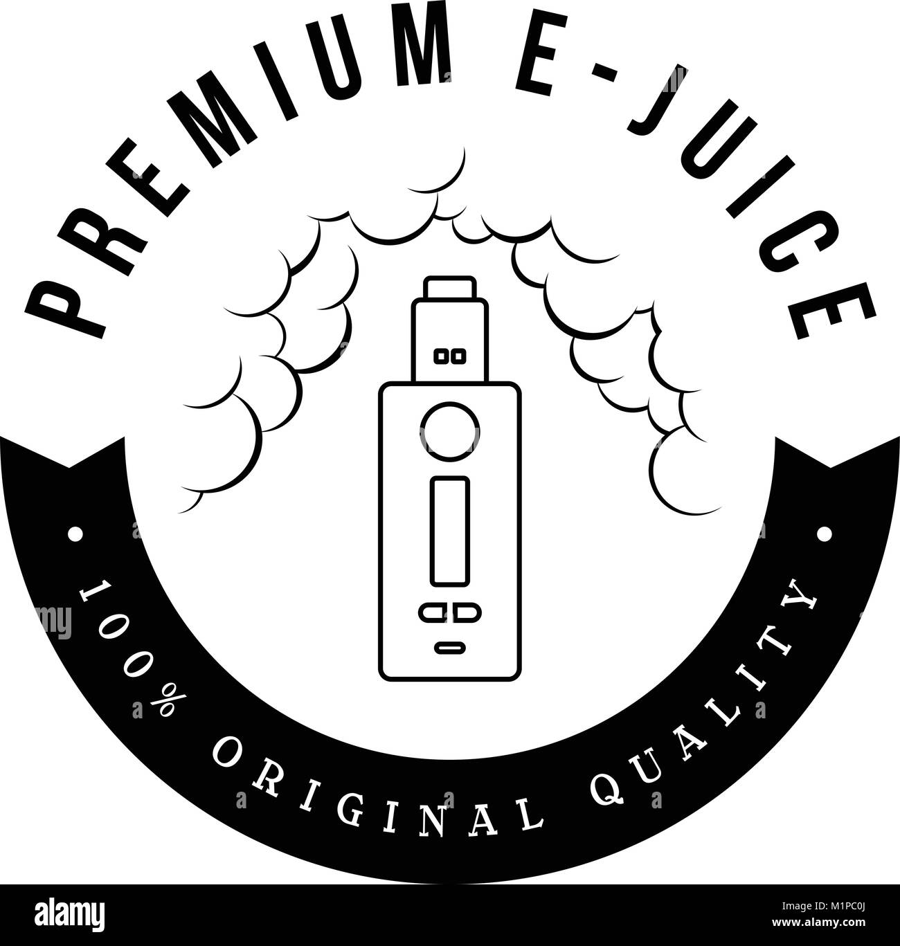 electric cigarette personal vaporizer e-cigarette retro label badge vector Stock Vector Image ...