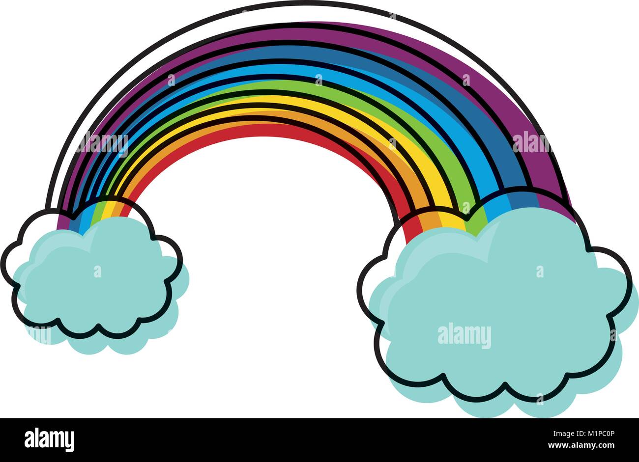 rainbow vector illustration Stock Vector Image & Art - Alamy