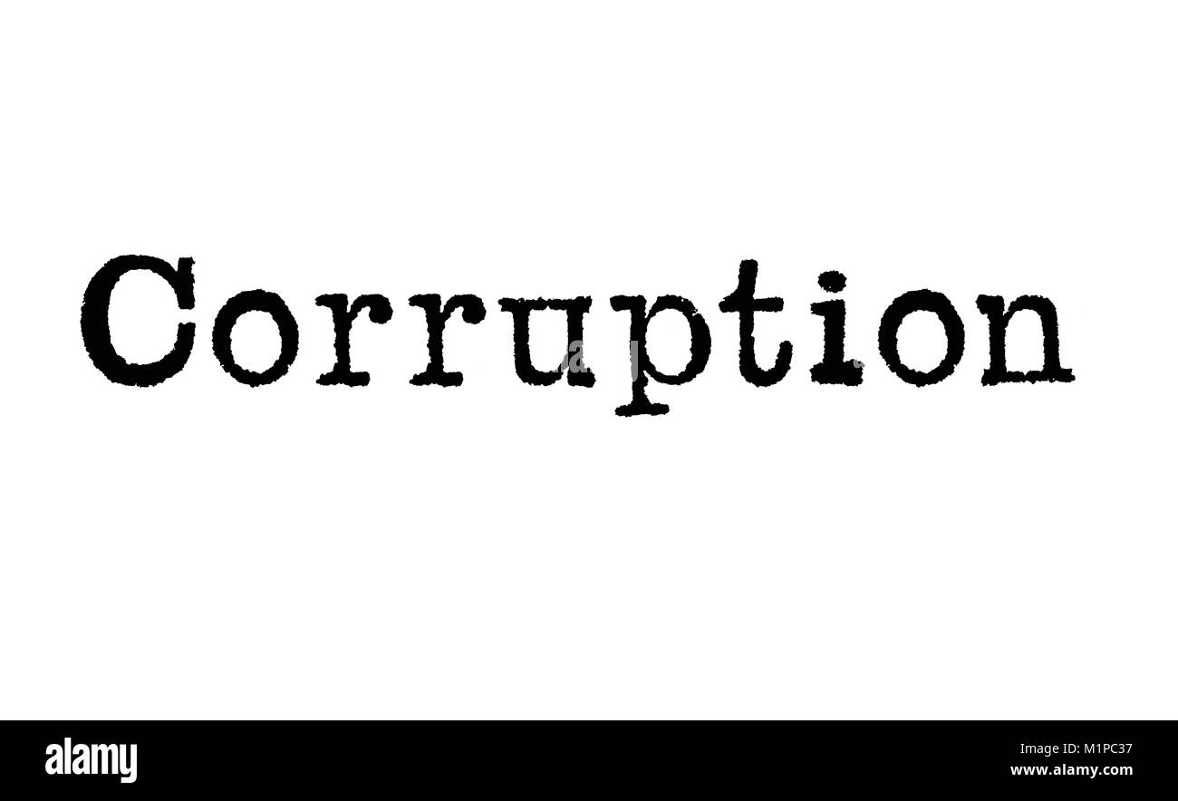 Corruption word hi-res stock photography and images - Alamy