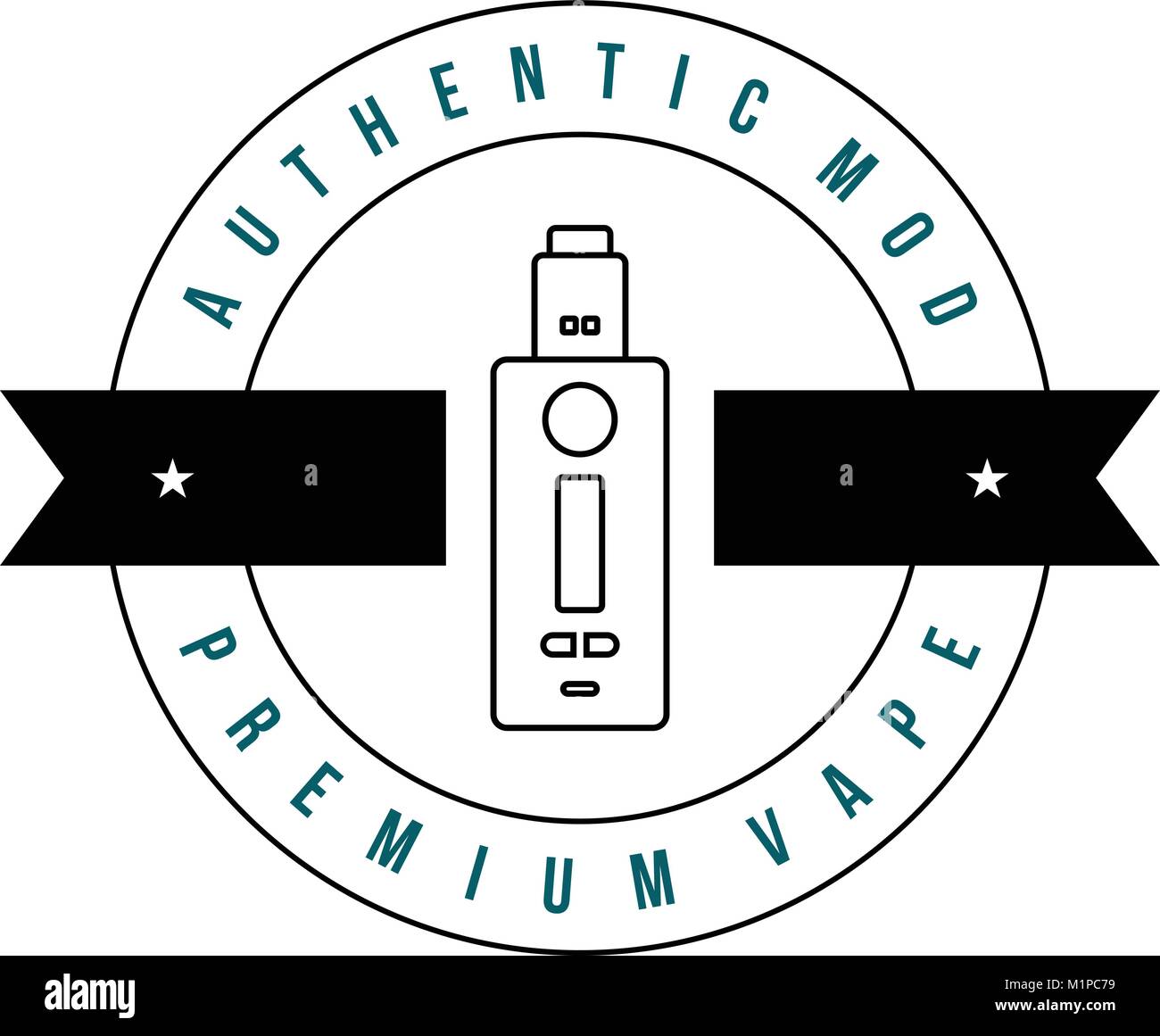 electric cigarette personal vaporizer e-cigarette retro label badge vector Stock Vector Image ...