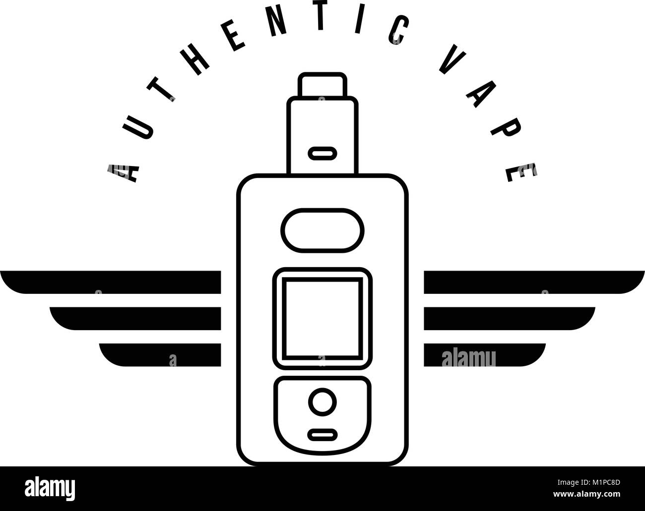 electric cigarette personal vaporizer e-cigarette retro label badge vector Stock Vector Image ...