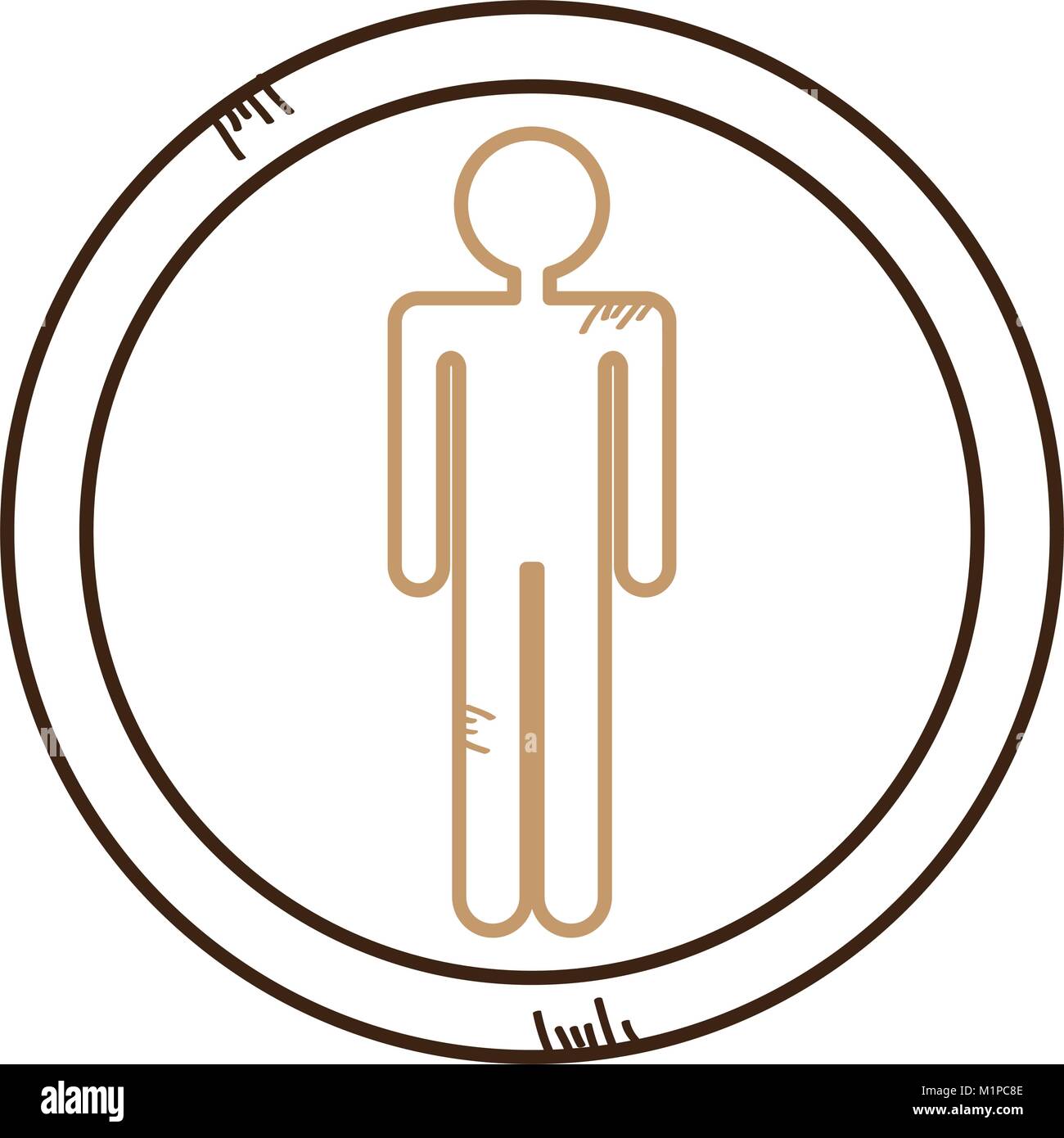 Male restroom figure hi-res stock photography and images - Alamy
