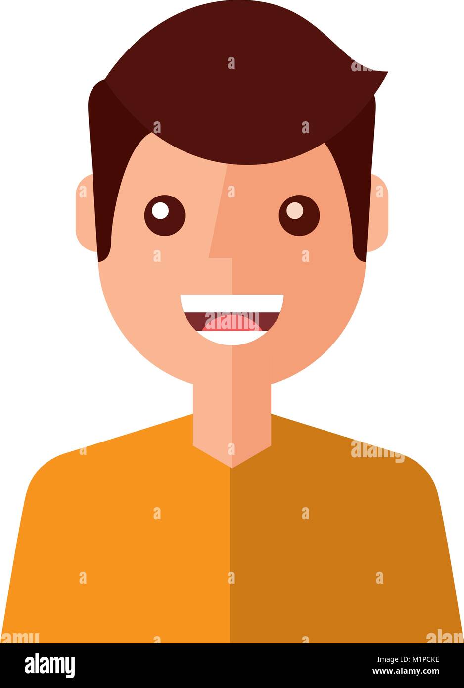 young man happy avatar character Stock Vector Image & Art - Alamy