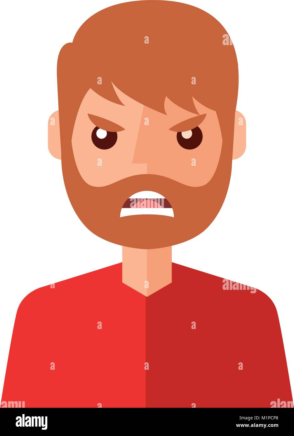 angry young man avatar character Stock Vector Image & Art - Alamy
