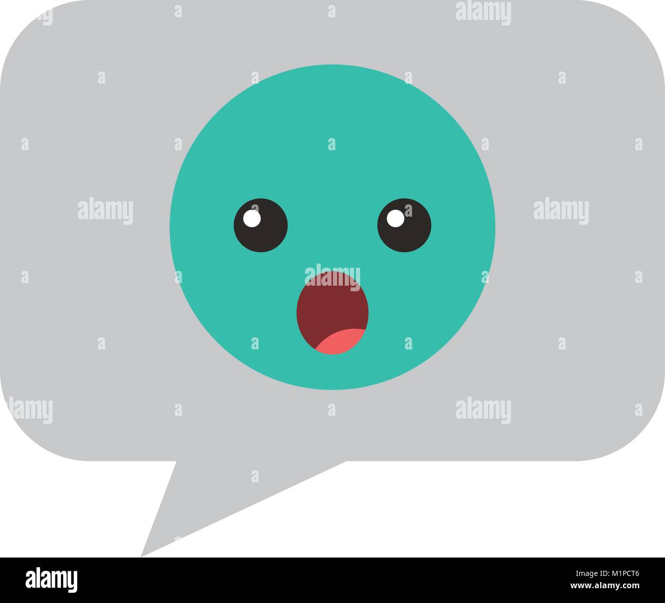 Cartoon Surprised Expression Bubble High Resolution Stock Photography ...