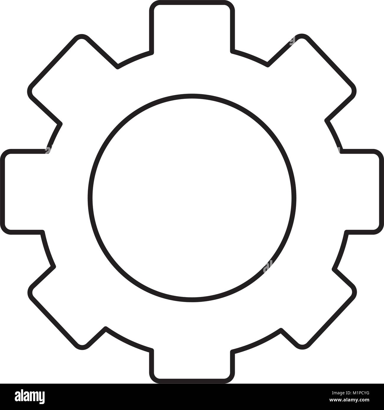 single gear icon image Stock Vector Image & Art - Alamy